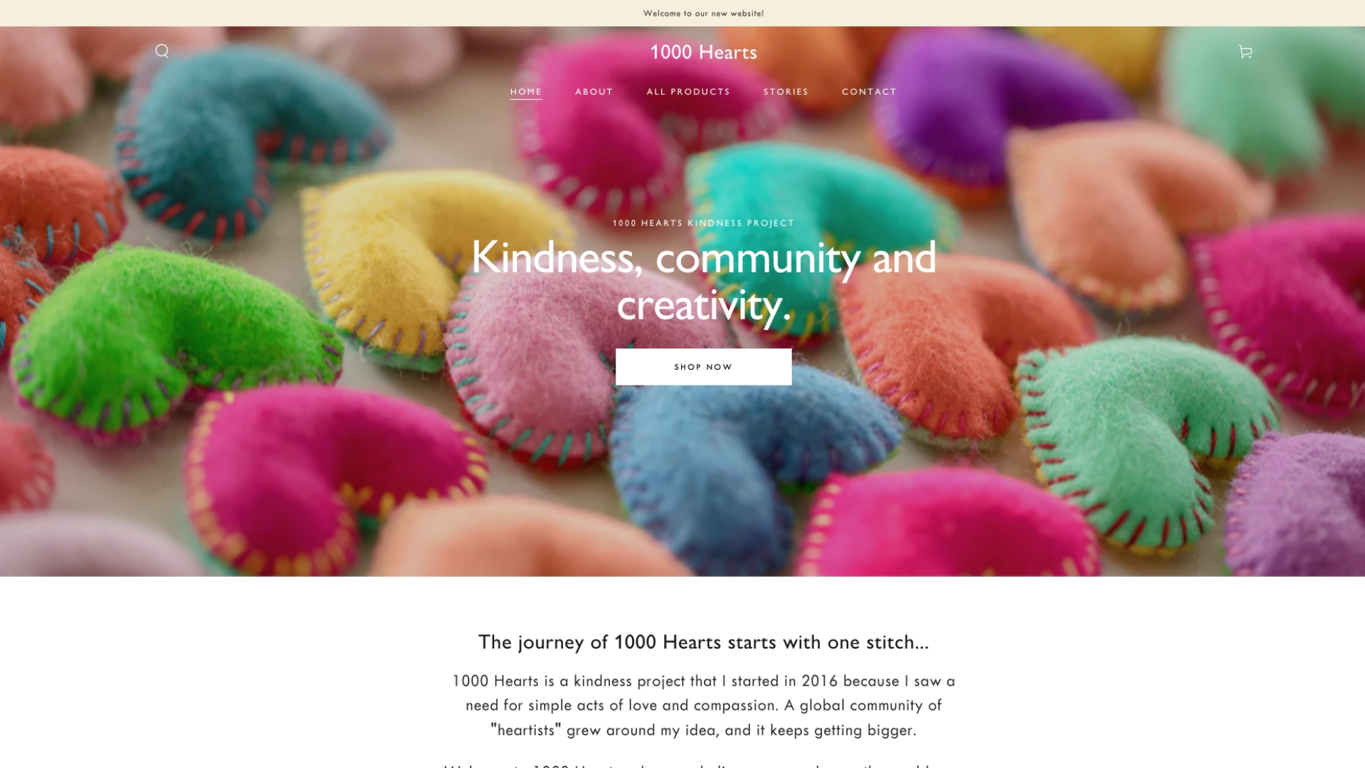 1000 Hearts - Not For Profit Web Design | Wakeford Digital