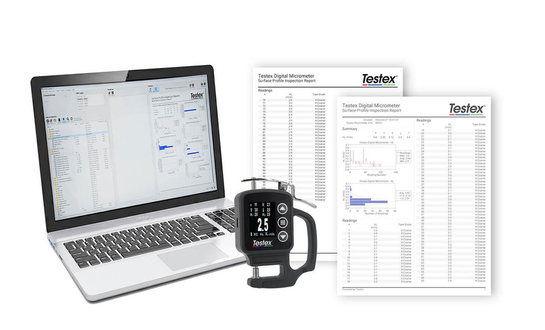 Testex Replica Tape for Measuring Surface Profile