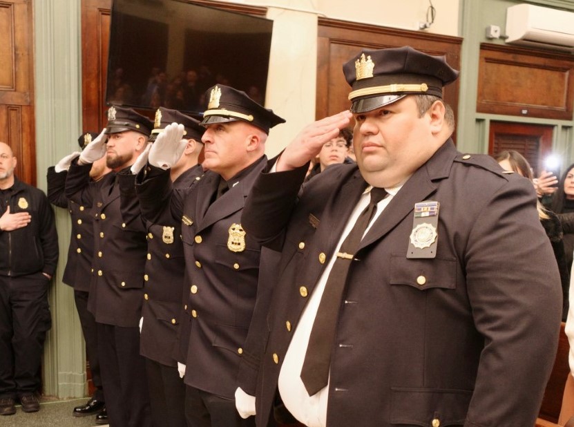 The Hoboken Police Department promotes six and honors three retiring ...