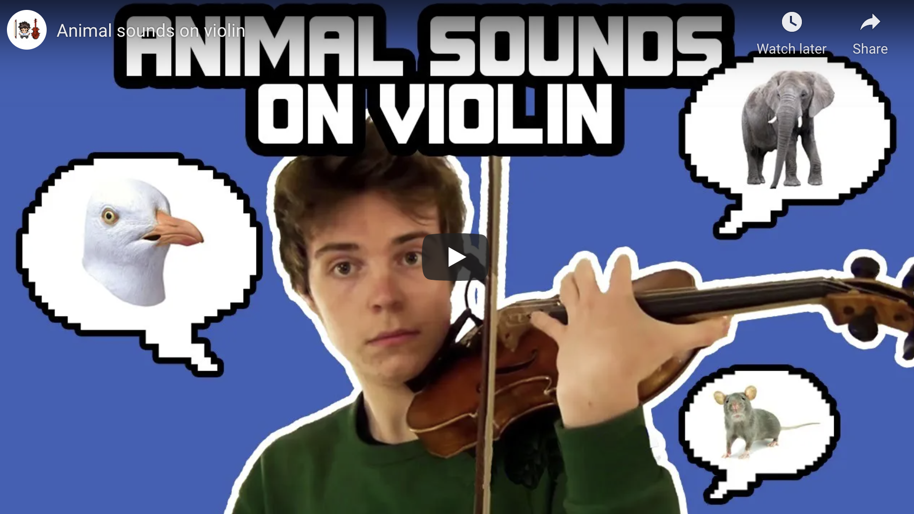 Explore Museum Sandbox Activities - Animal Sounds on Violin with Sebastian