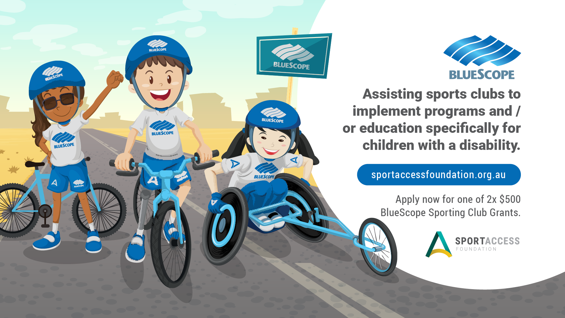 BlueScope Sporting Club Grant | 2021 Grants | Sport Access Foundation