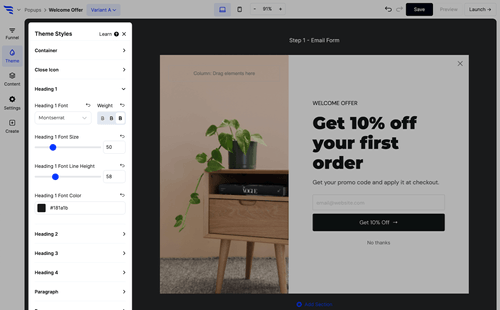HTML Pop-Up Builder, Examples & Templates | ConvertFlow