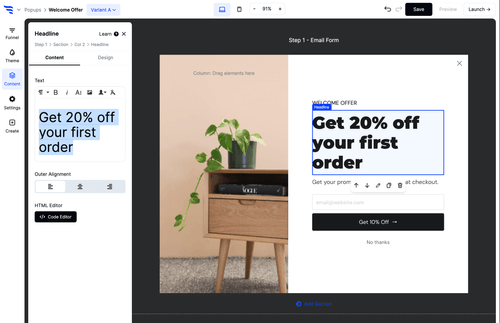 HTML Pop-Up Builder, Examples & Templates | ConvertFlow