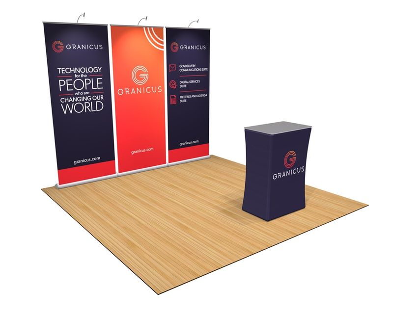 Orient Banner Stand 10ft Trade Show Display Wall Kit | Trade Show Booth ...