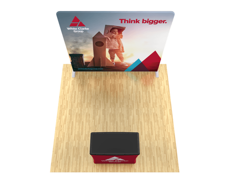 Waveline Flat 8ft Trade Show Display Kit | Exhibit Booth | MODdisplays