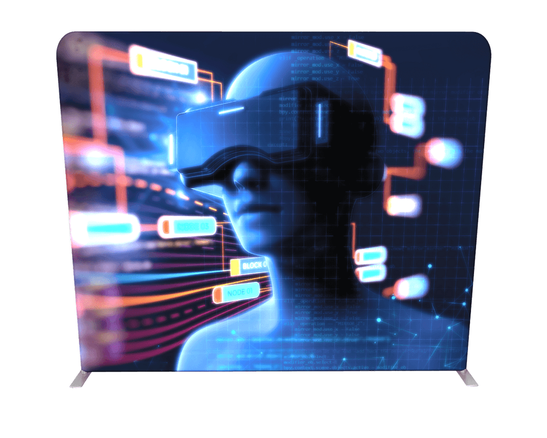 Wavelight 10ft Backlit Panel | Trade Show Booth Display | MODdisplays