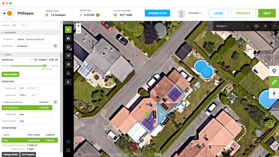 PVStream — The only software for your solar project
