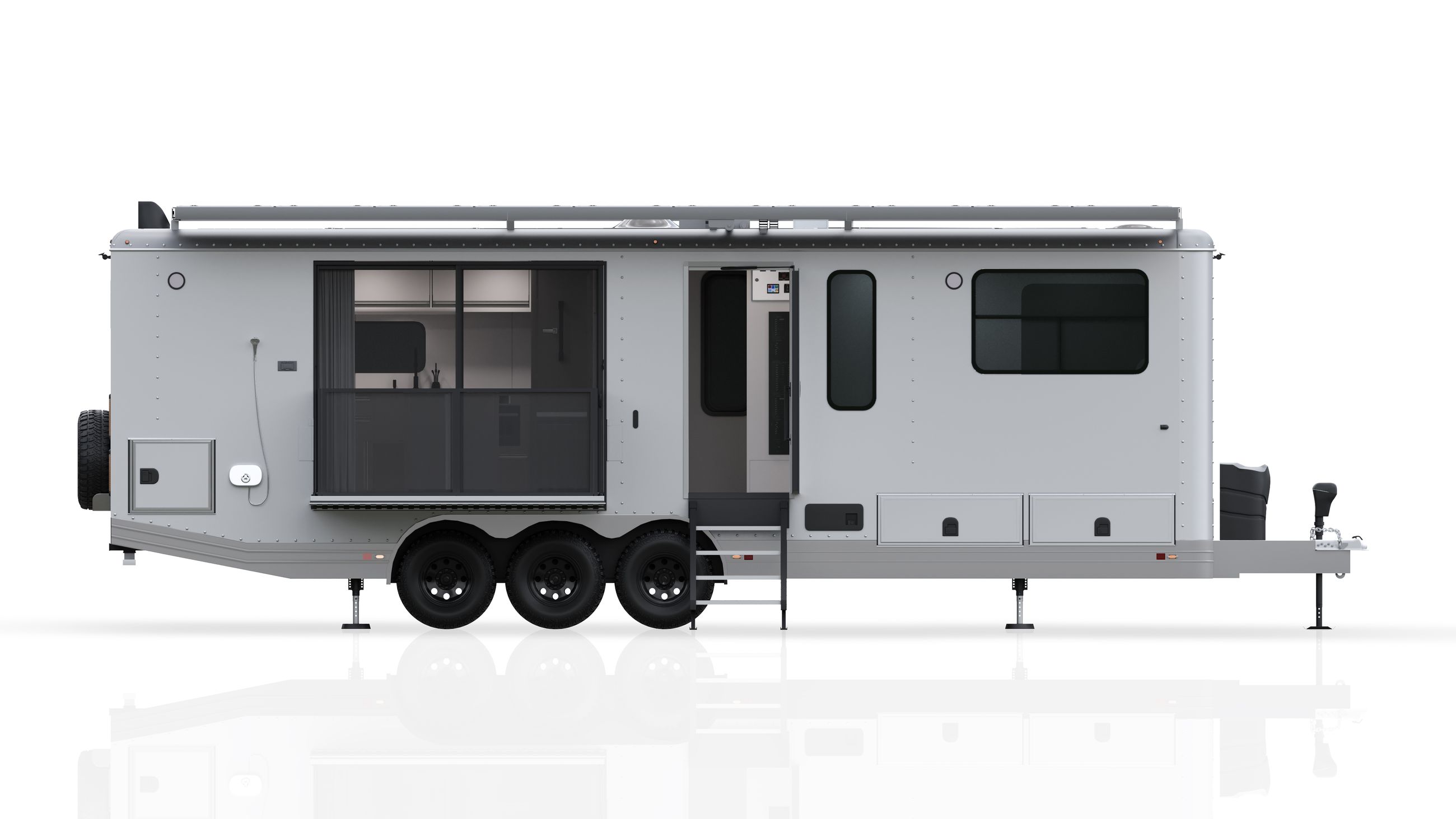 Living Vehicle HD24: Luxury Solar Electric Travel Trailer