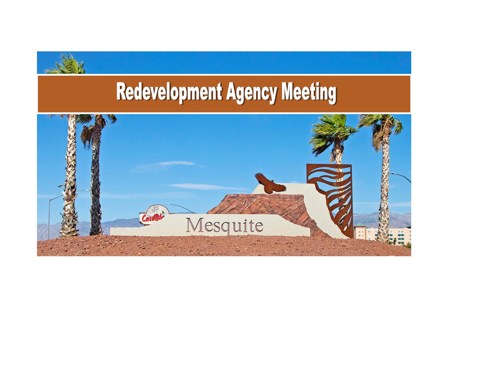 Redevelopment Agency Public Meeting - May 7, 2024