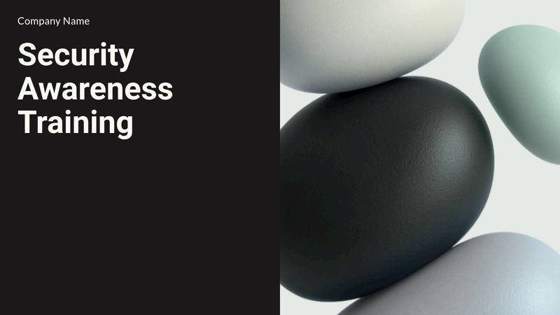 Security Awareness Training Presentation Template