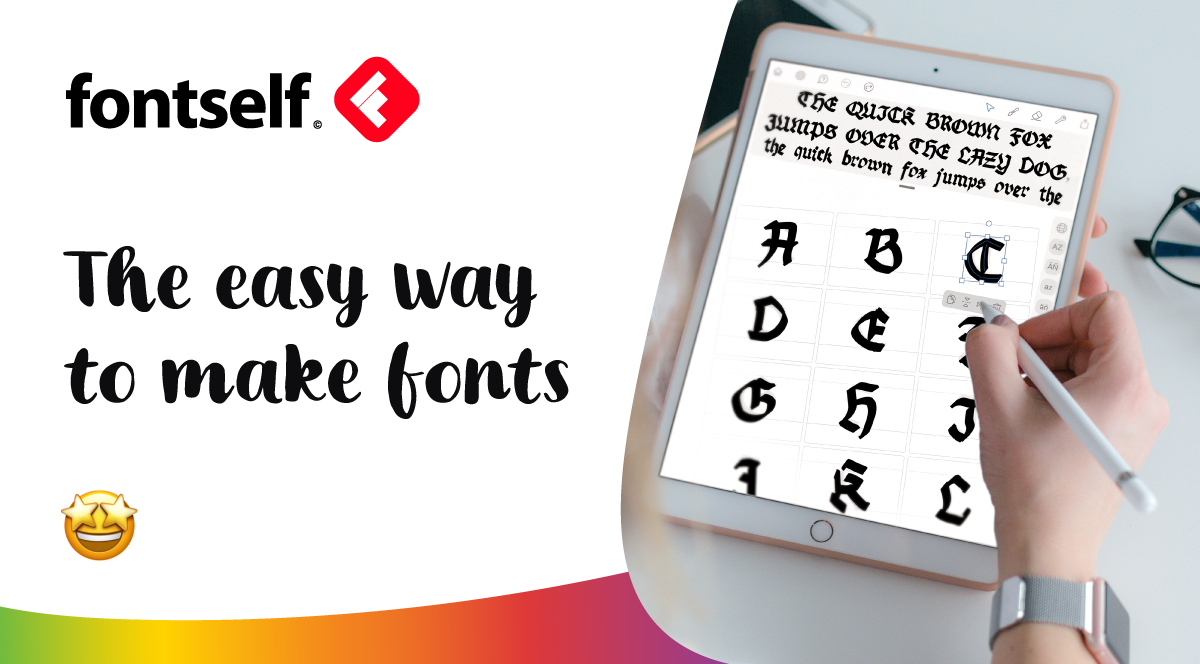 Fontself - Draw your own fonts on iPad