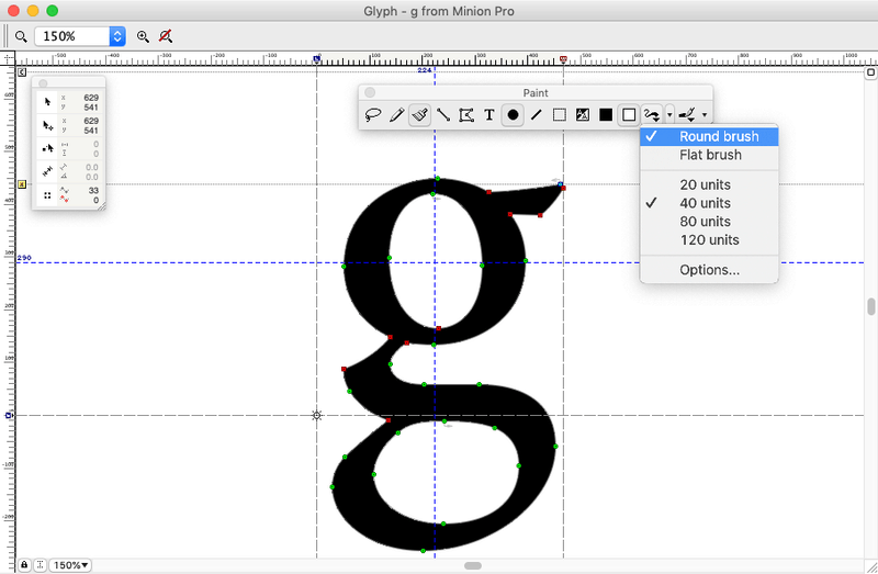 TypeTool. The basic font editor by FontLab.