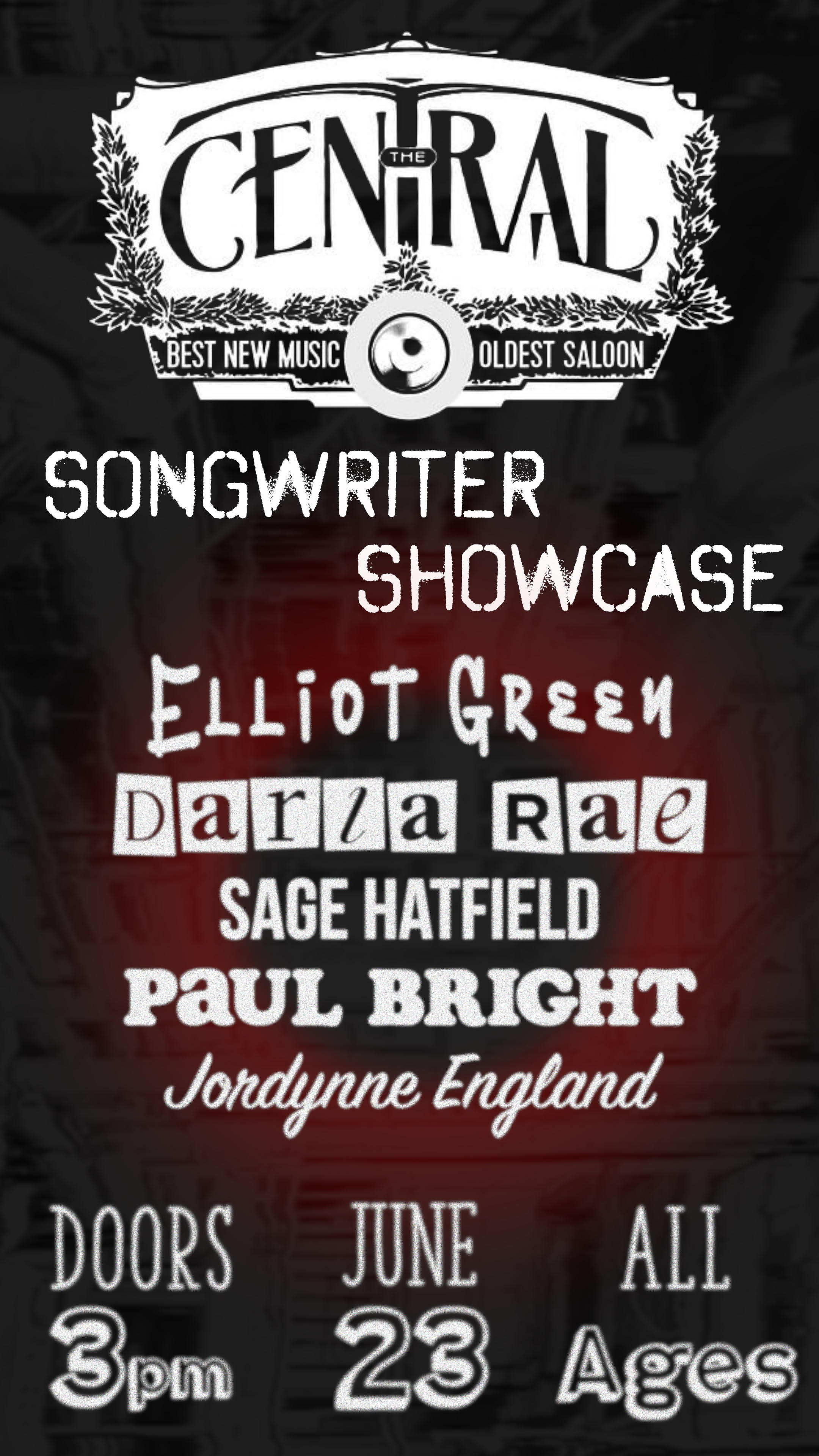 Central Singer-Songwriter Showcase!