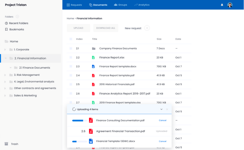 Secure Online M&A Virtual Data Rooms by DealRoom