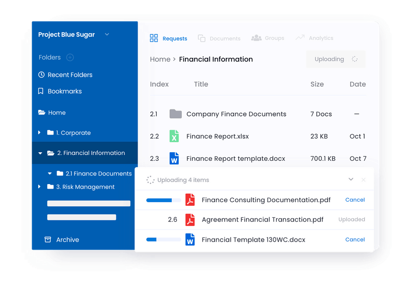 Secure Online M&A Virtual Data Rooms by DealRoom