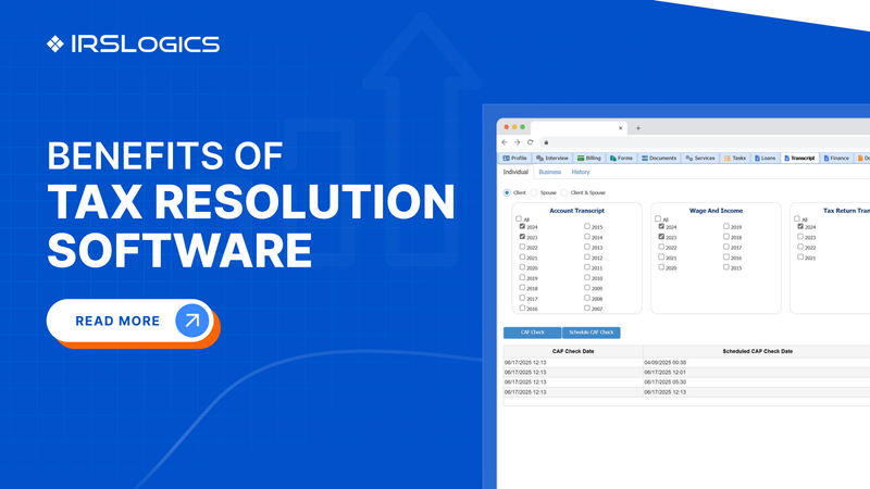 Benefits of Tax Resolution Software