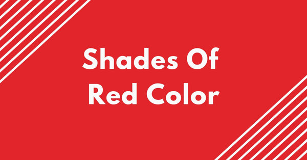 Shades Of Red: +50 Red Colors with Hex Codes