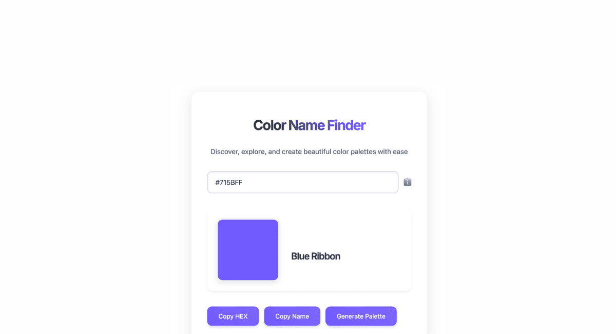 Color Name Finder: Paste HEX & Learn Color Name