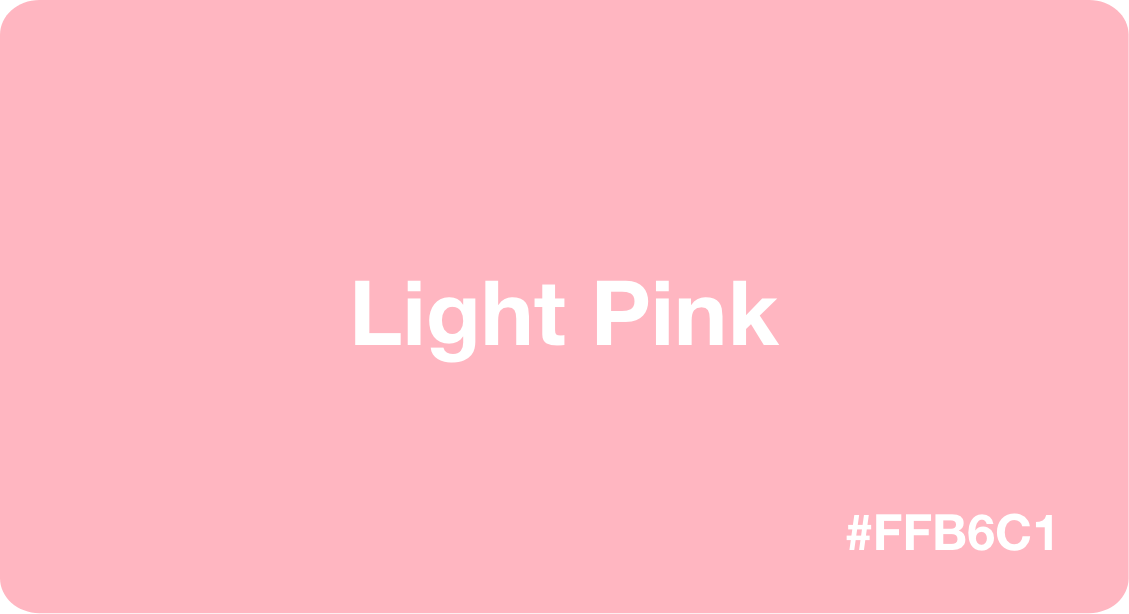 Light Pink (#FFB6C1): Color Codes & Palettes