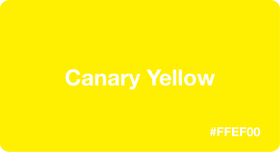 Canary Yellow (#ffef00): Color Codes & Palettes