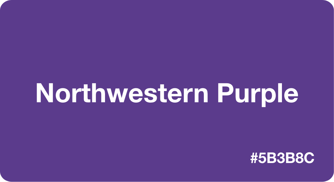 Northwestern Purple (#5B3B8C): Color Codes & Palettes