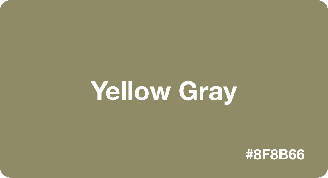 Yellow Gray (#8f8b66): Color Codes & Palettes