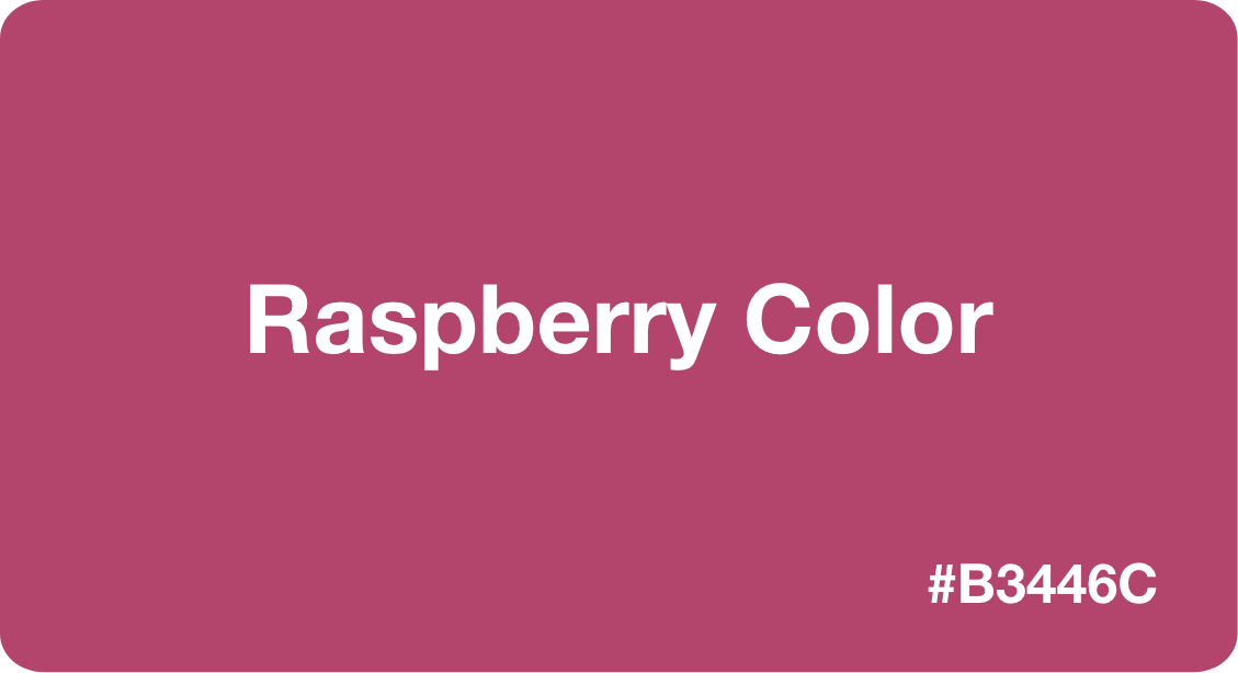 Raspberry Color (#b3446c): Color Codes & Palettes