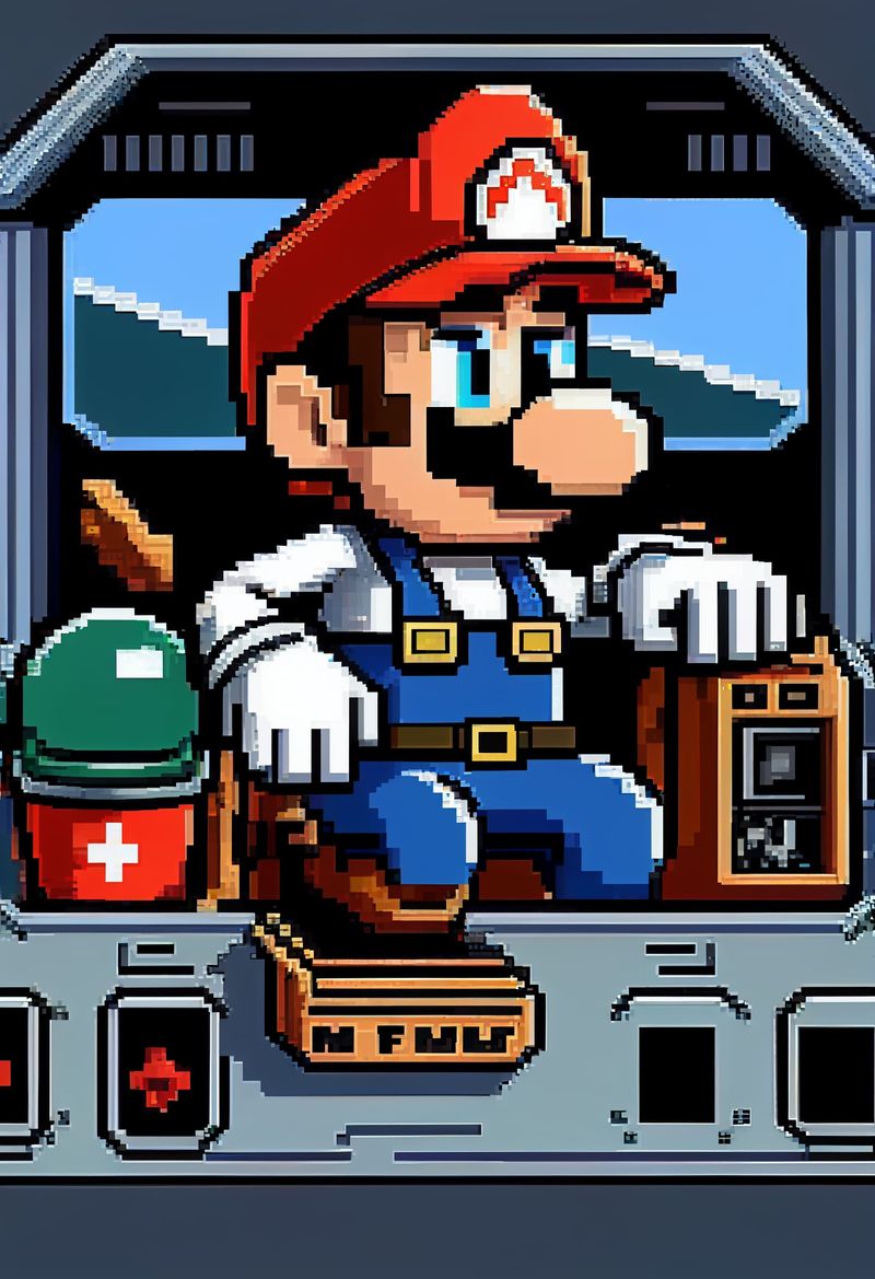 +60 Super Mario Pixel Art: High-Resolution Free Images - Eggradients.com