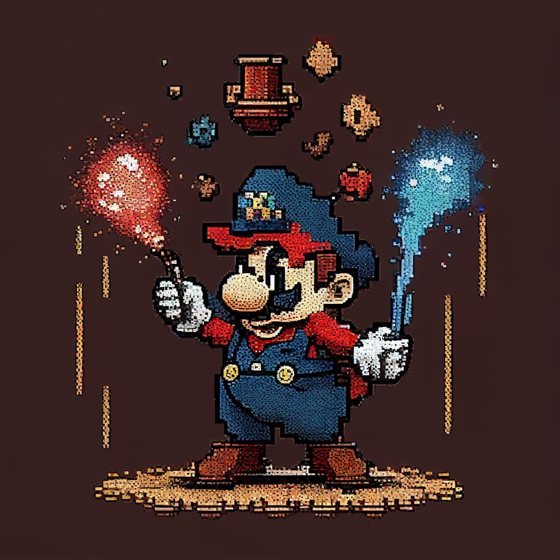 +60 Super Mario Pixel Art: High-Resolution Free Images - Eggradients.com