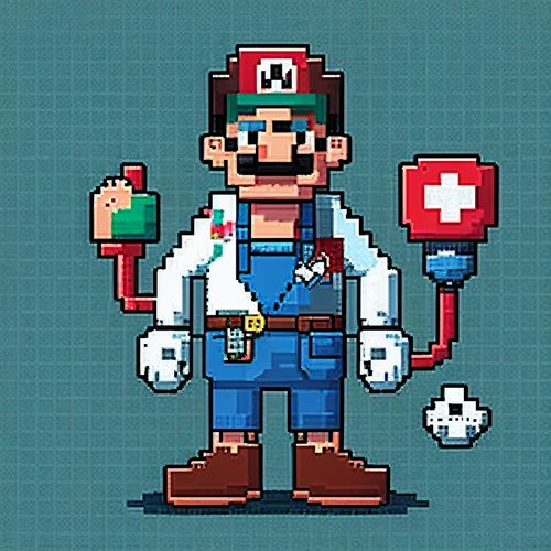 +60 Super Mario Pixel Art: High-Resolution Free Images - Eggradients.com