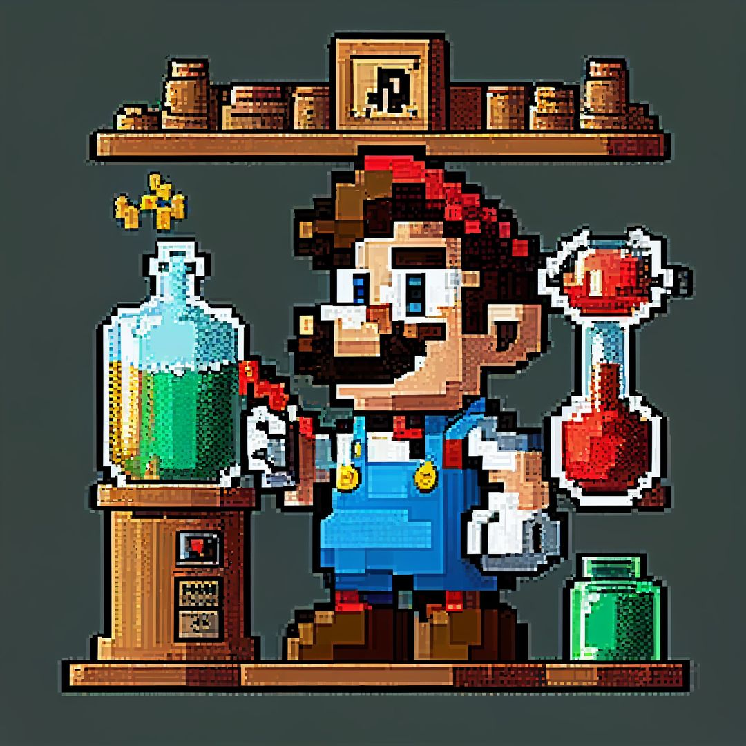 +60 Super Mario Pixel Art: High-Resolution Free Images - Eggradients.com