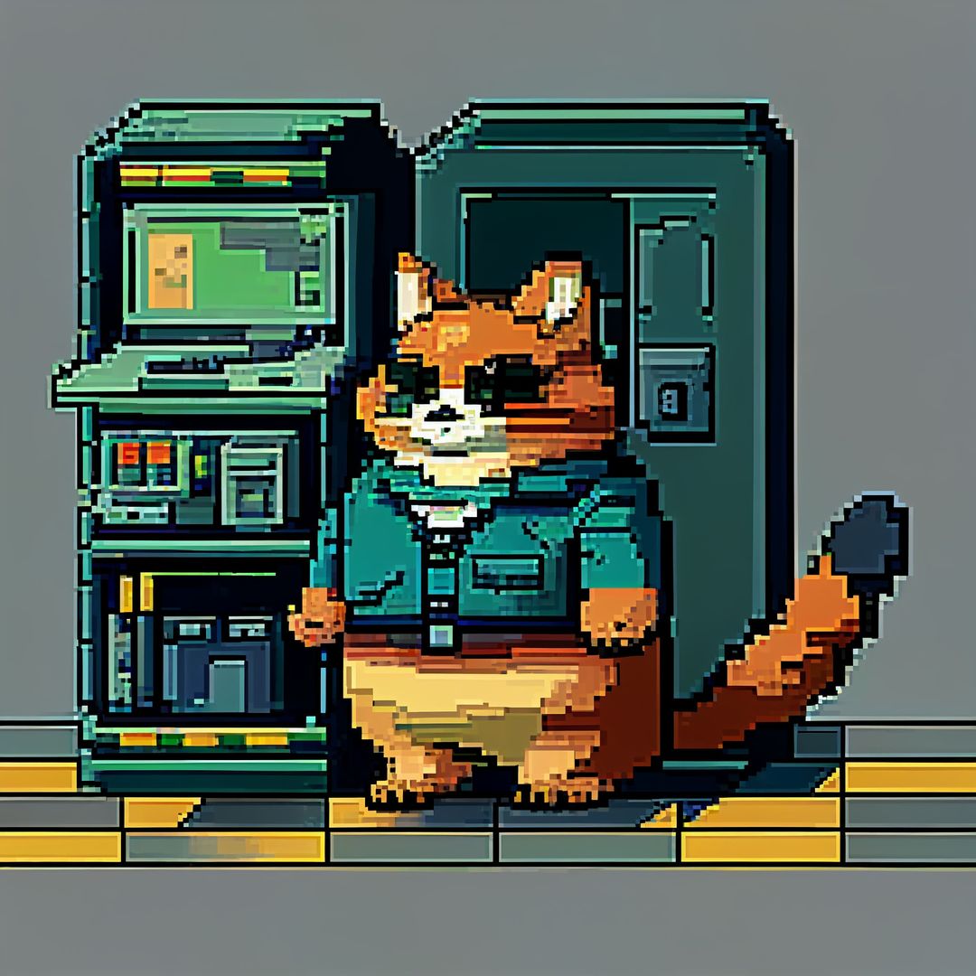 +30 Cat Pixel Art: High-Resolution Free Images - Eggradients.com