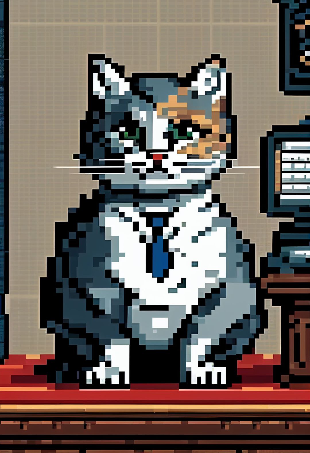 +30 Cat Pixel Art: High-Resolution Free Images - Eggradients.com