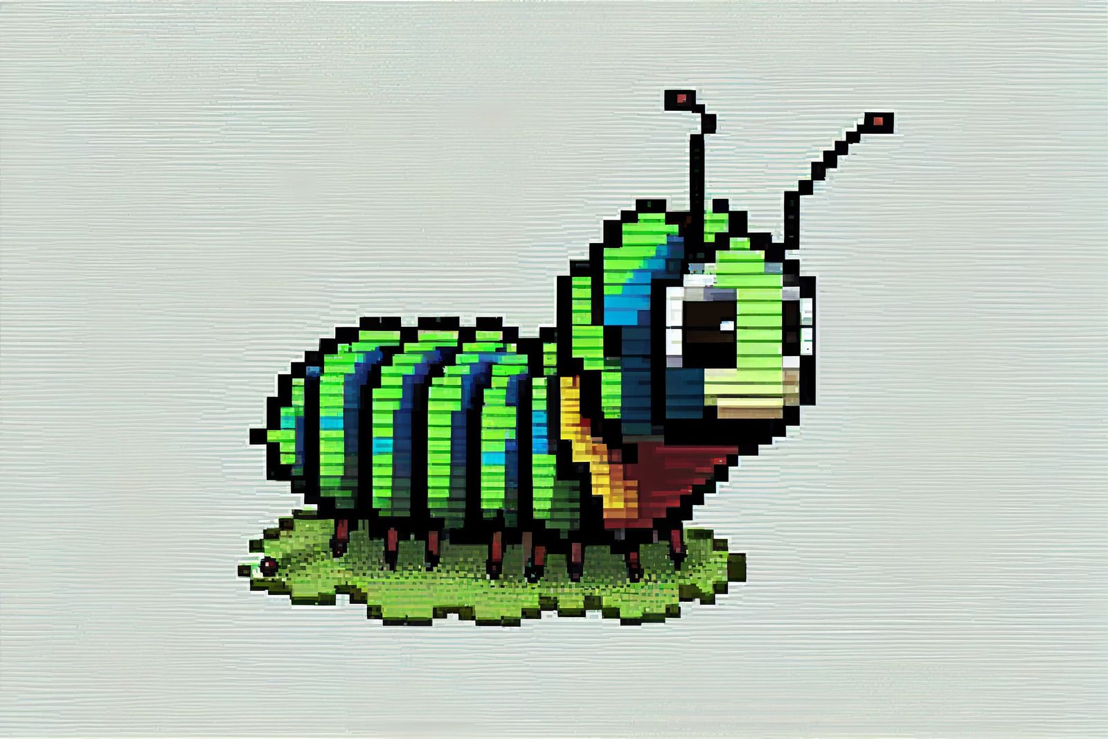 +40 Caterpillar Pixel Art: High-Resolution Free Images - Eggradients.com