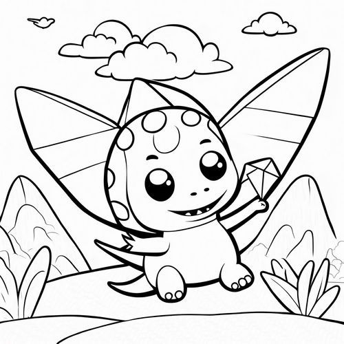 +50 Printable Dinosaur Coloring Pages: Discover Kawaii Dinosaurs ...