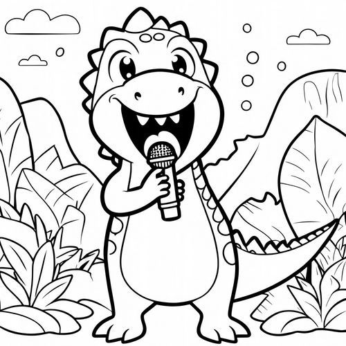 +50 Printable Dinosaur Coloring Pages: Discover Kawaii Dinosaurs ...