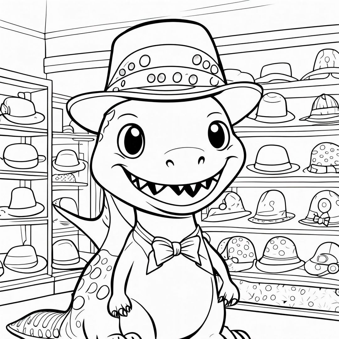 +50 Printable Dinosaur Coloring Pages: Discover Kawaii Dinosaurs ...