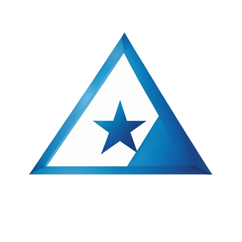 +50 Blue Triangle Logo For Free: Geometric Modern Brandings ...
