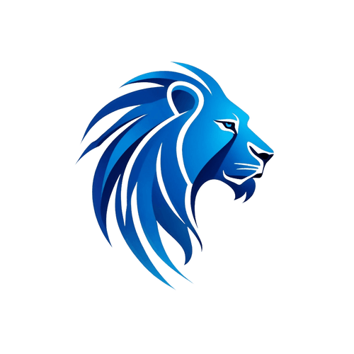 +50 Blue Lion Logo: Free to Use and Transparent Background ...