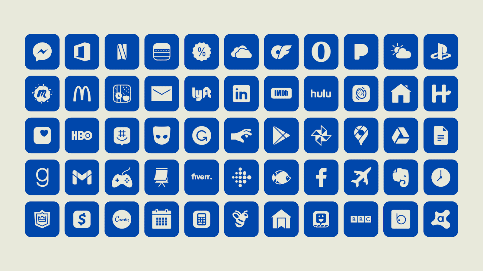 +120 Blue App Icons Widgets (Aesthetic): Customize your Phone Screens ...
