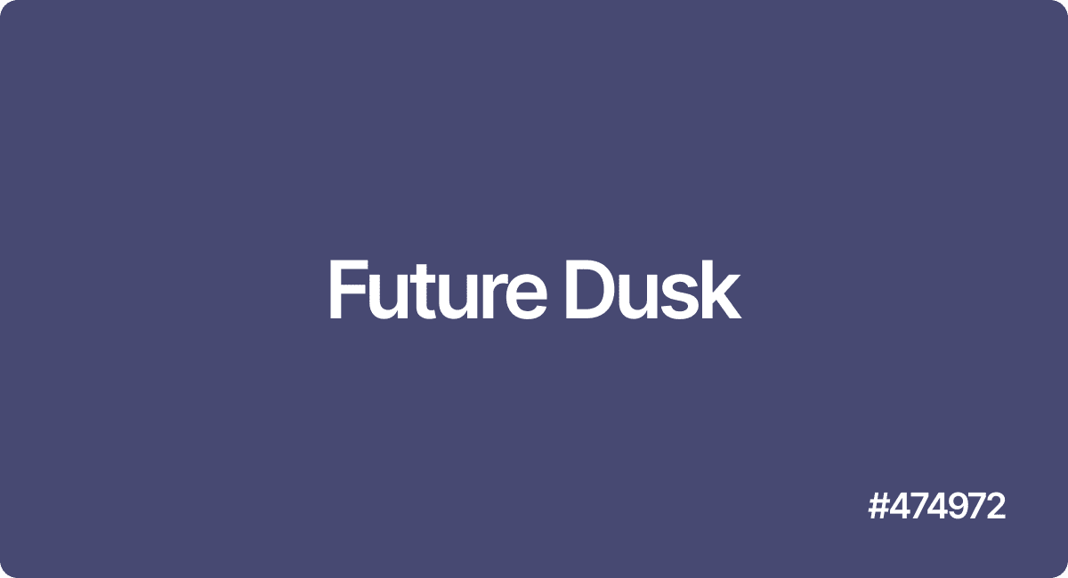 Future Dusk ( Azurite #532D3A ): Color Codes & Palettes