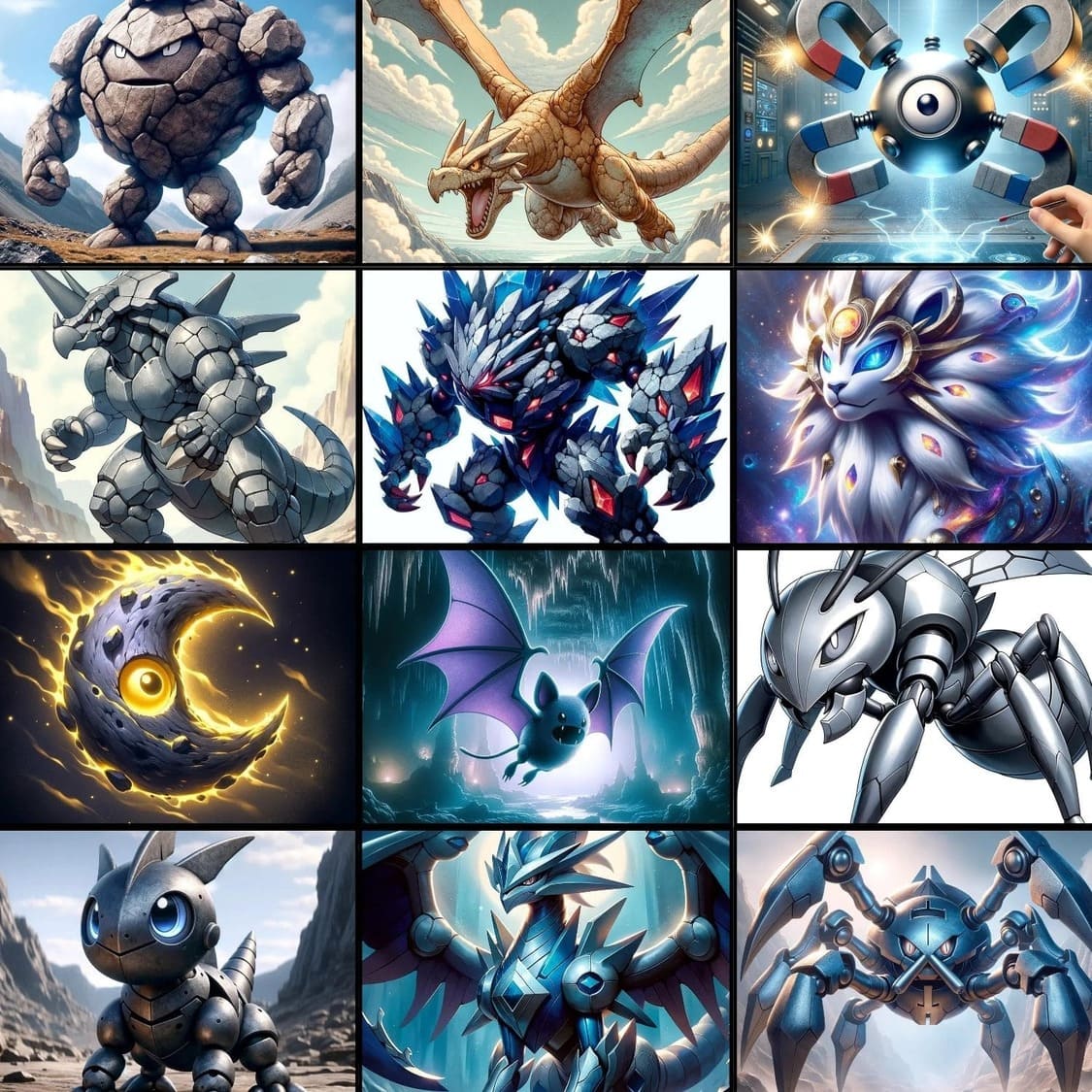 +20 Grey Pokemon Explained (3D Images) - Eggradients.com