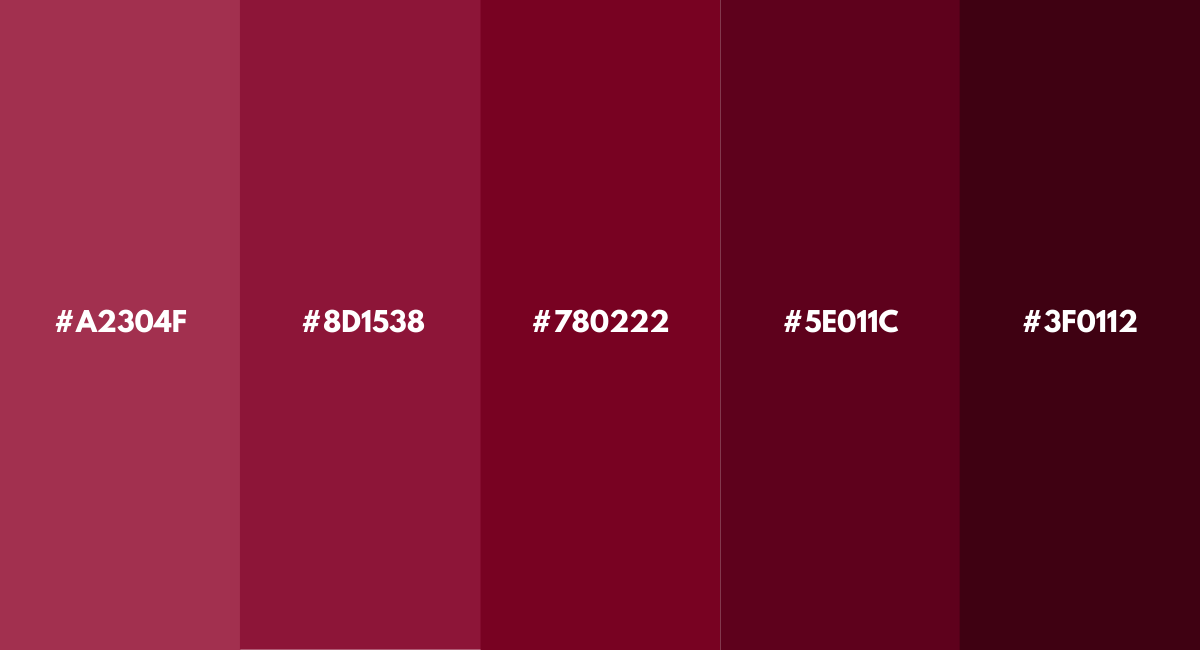 Wine Color Palette
