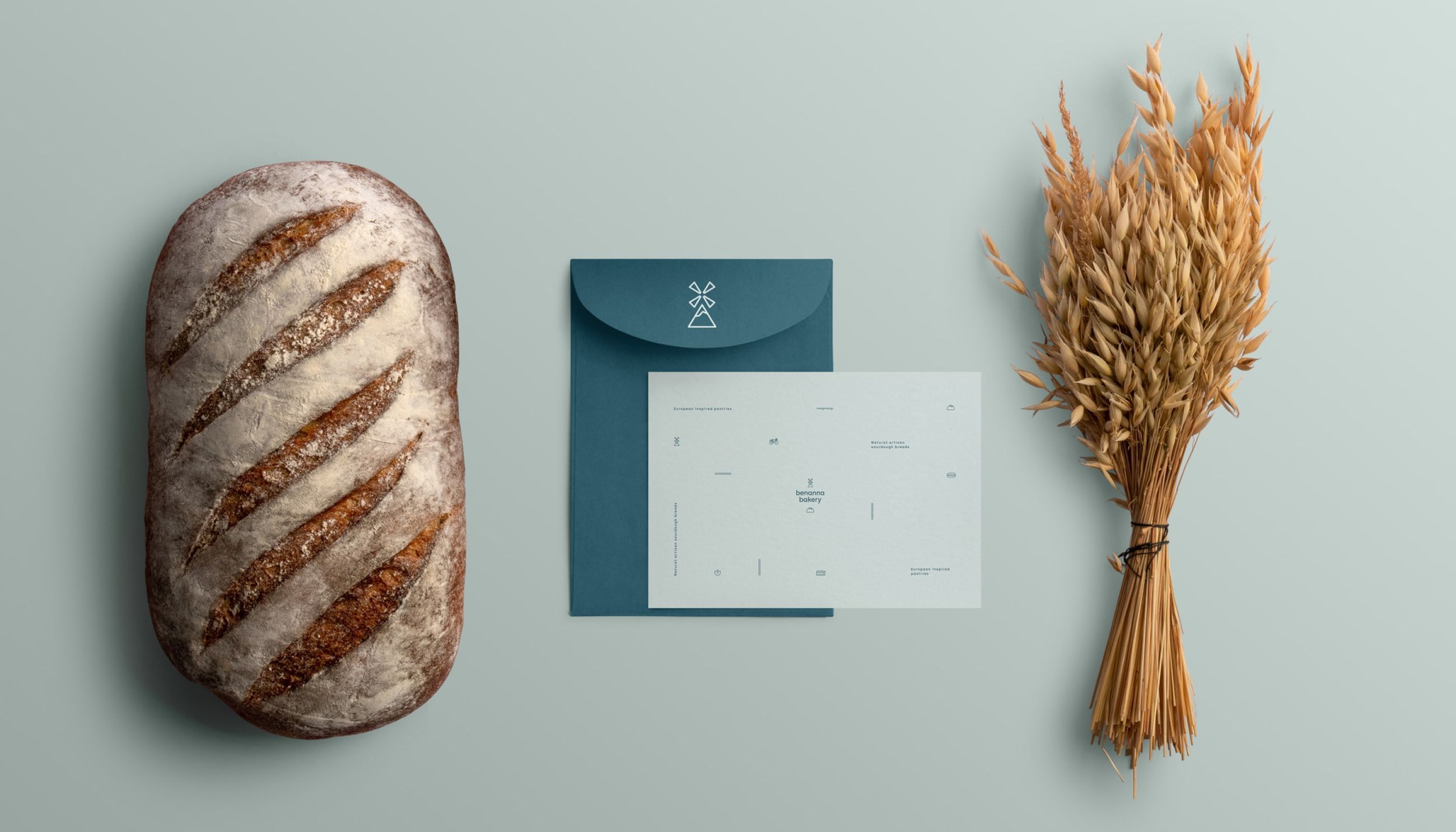 Benanna Bakery – Visual Identity, pattern design, iconography