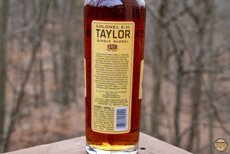 E.H. Taylor, Jr. Single Barrel Review | Breaking Bourbon
