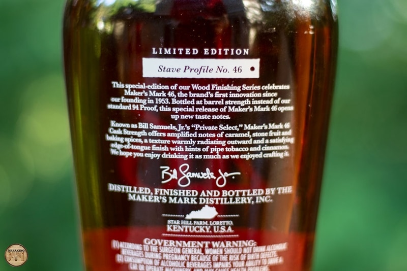 Maker's Mark 46 Cask Strength (2021 Release) Review | Breaking Bourbon