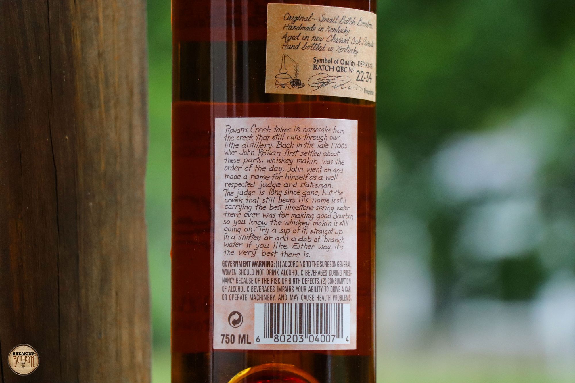 Rowan’s Creek (Batch 22-34) Review | Breaking Bourbon