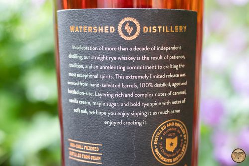 Watershed Barrel Strength Ohio Straight Rye (Batch 002) Review ...