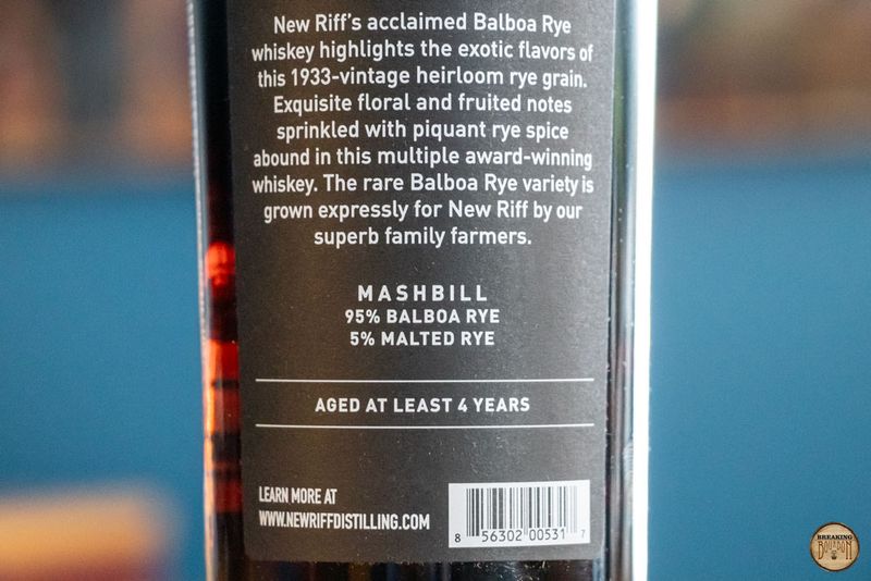New Riff Balboa Rye Bottled in Bond (2025) Review | Breaking Bourbon