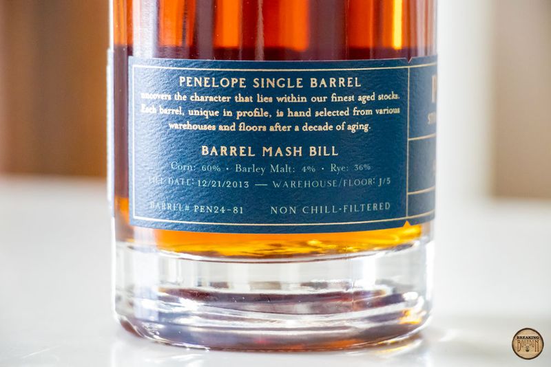 Penelope Estate Collection: Single Barrel (2024) Review | Breaking Bourbon